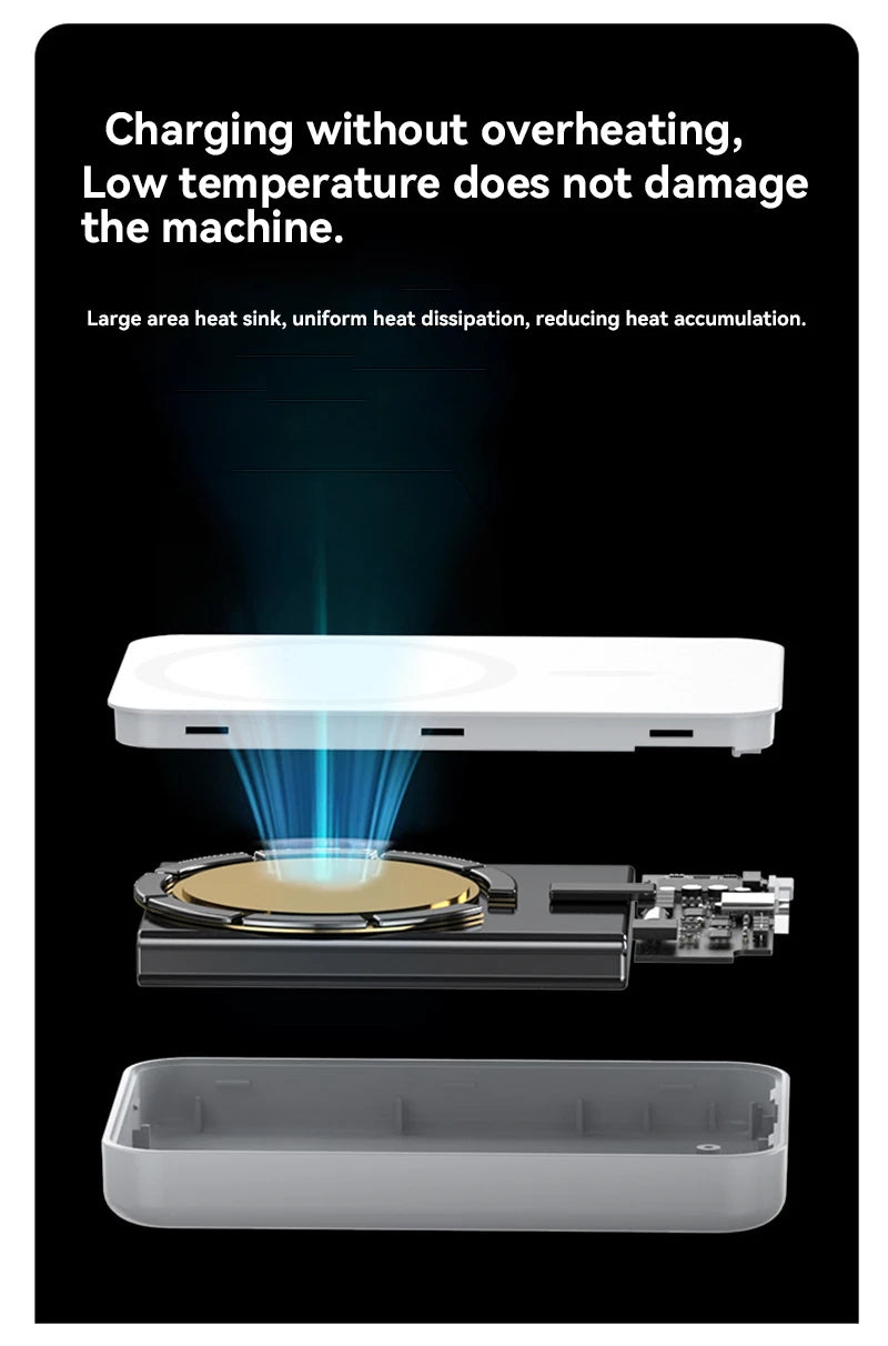 500000mAh Magnetic Wireless Power Bank PD 20W Fast Charger Portable Ex ...