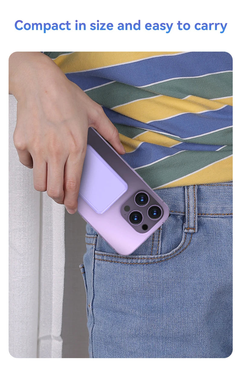 500000mAh Magnetic Wireless Power Bank PD 20W Fast Charger Portable Ex ...